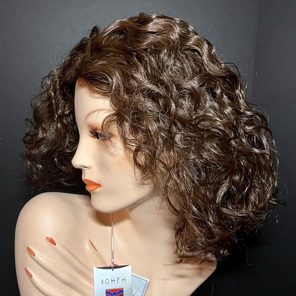 Sepia | Hair | Nwt Sepia 0 Human Hair Wig Dark Brown Curly | Poshmark